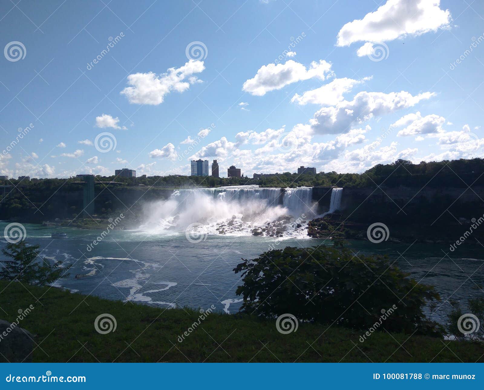 Panoramic View Niagara Falls Stock Photo - Image of tree, phenomenon ...