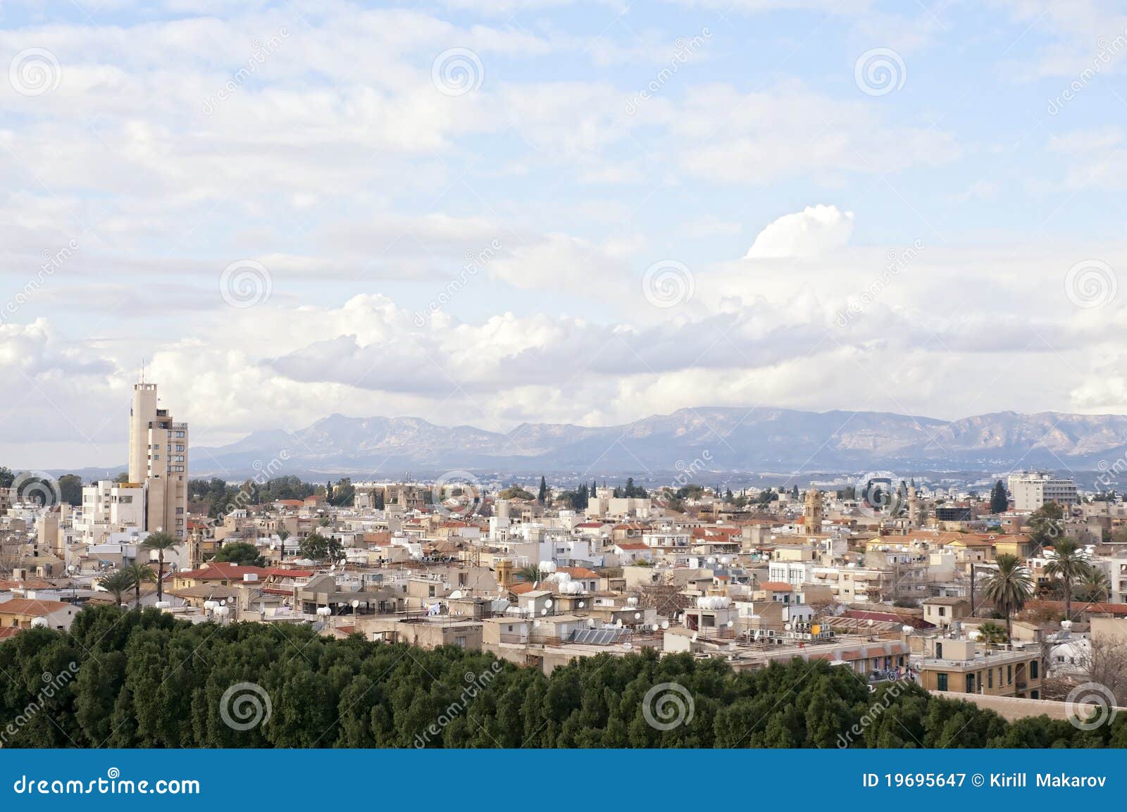 Nicosia City, Panoramic View. Old Town. Cyprus Stock Photography ...