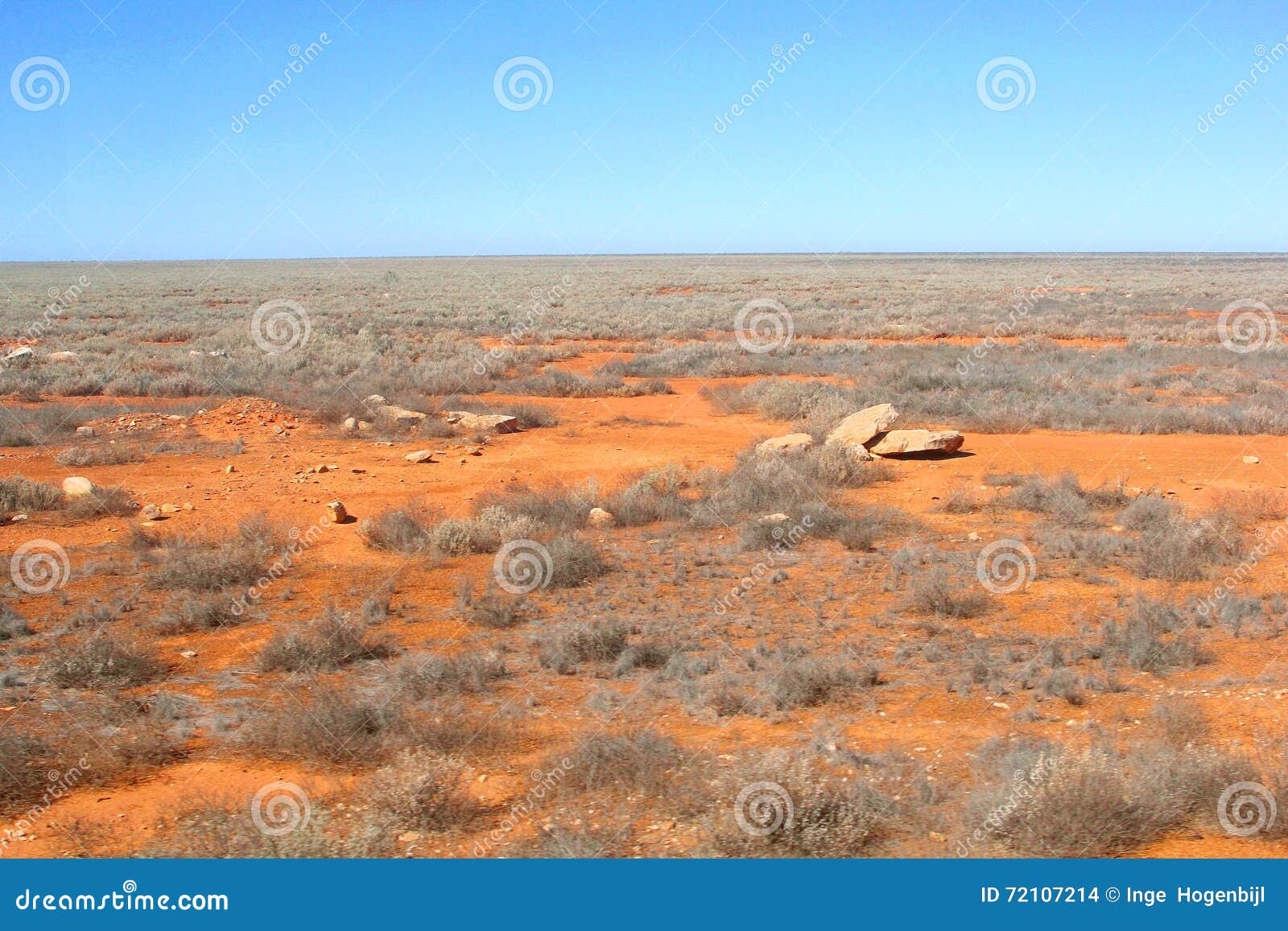 Panoramic View Nullarbor Plain, Australia Stock Photo - Image of ...