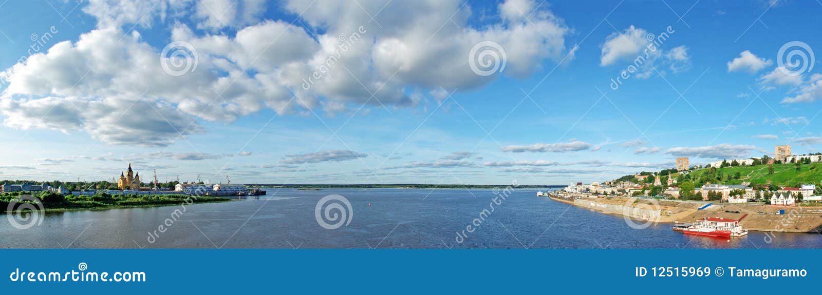 Nizhny Novgorod. Evening Panorama Of The Arrow. The Setting Of Naboo ...