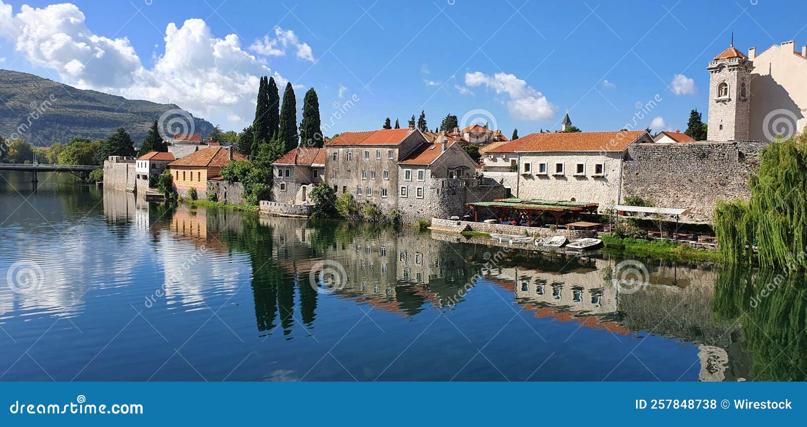 Panoramic View of the Old Town of Trebinje Stock Photo - Image of town ...