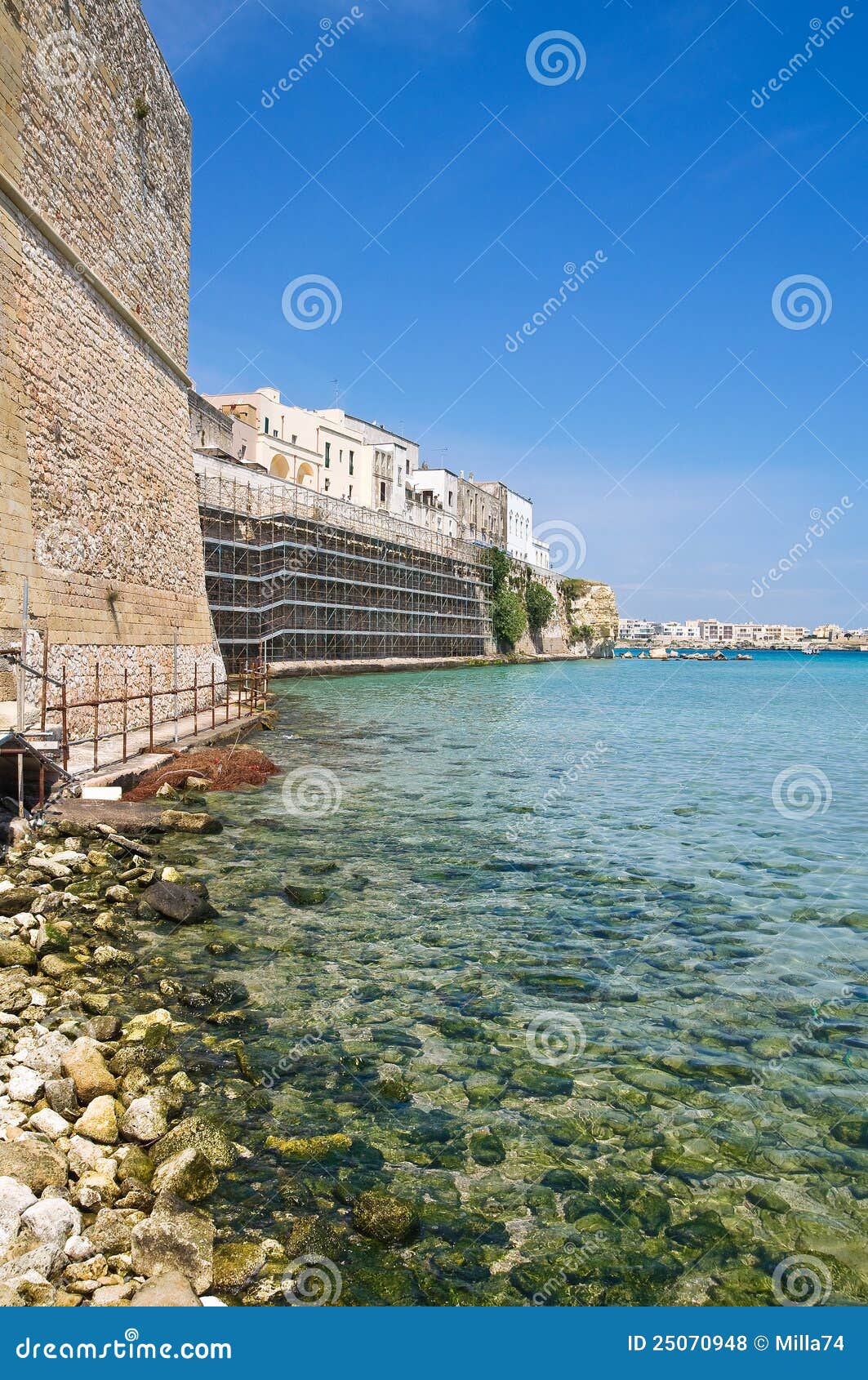 Panoramic View of Otranto. Puglia. Italy Stock Photo - Image of ...