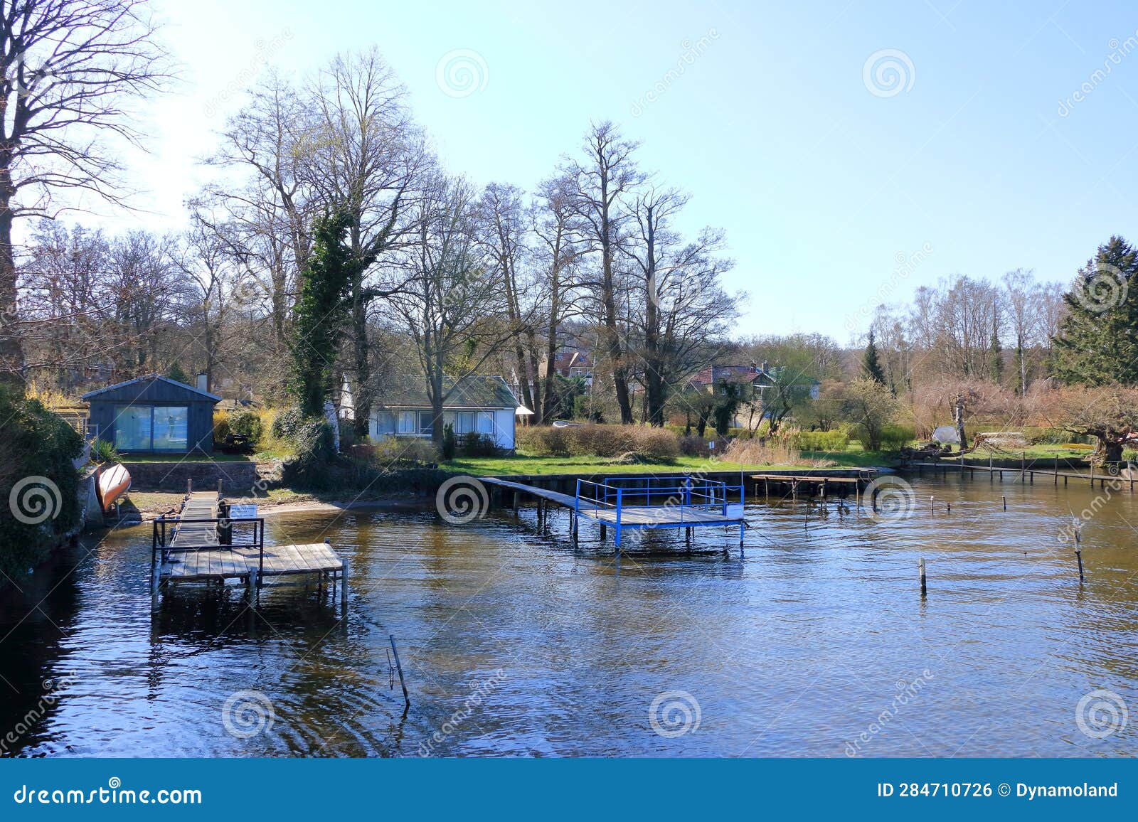 Panoramic View Over Havel River Landscape in Caputh, Brandenburg ...