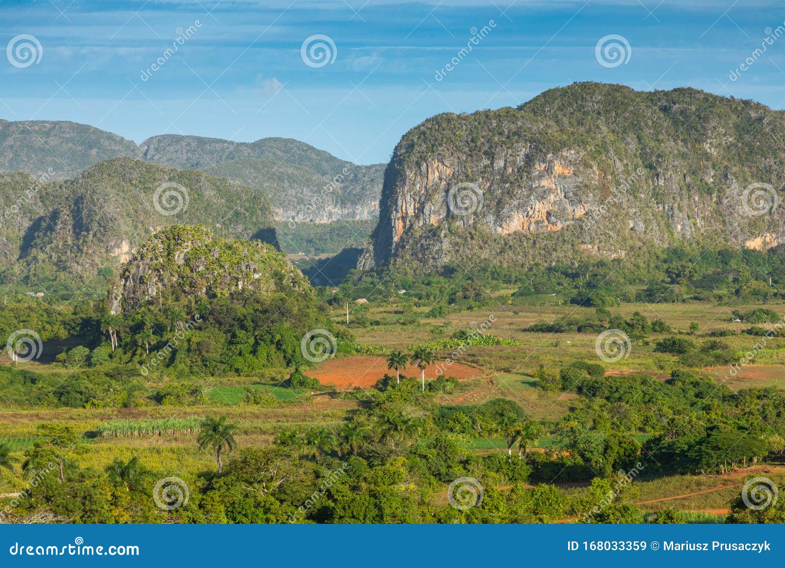 Panoramic View Over Landscape with Mogotes in Vinales Valley, Cuba ...