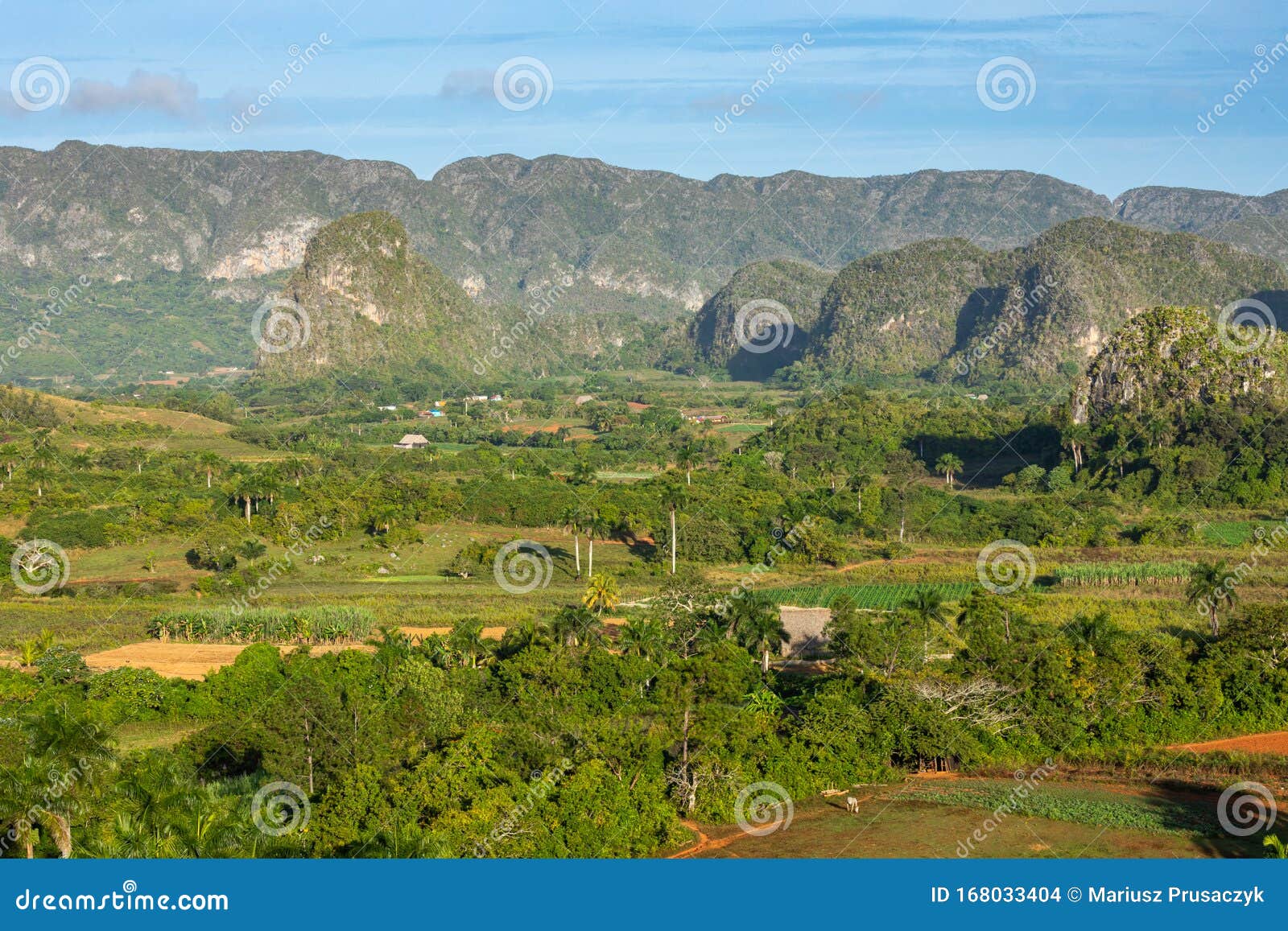 Panoramic View Over Landscape with Mogotes in Vinales Valley, Cuba ...