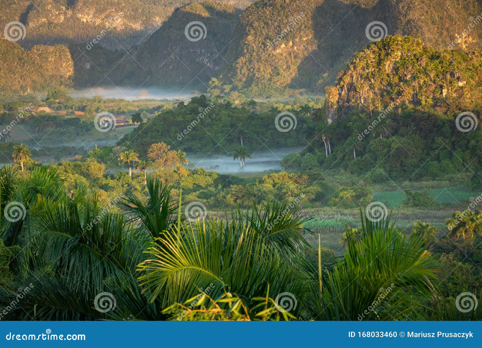 Panoramic View Over Landscape with Mogotes in Vinales Valley, Cuba ...