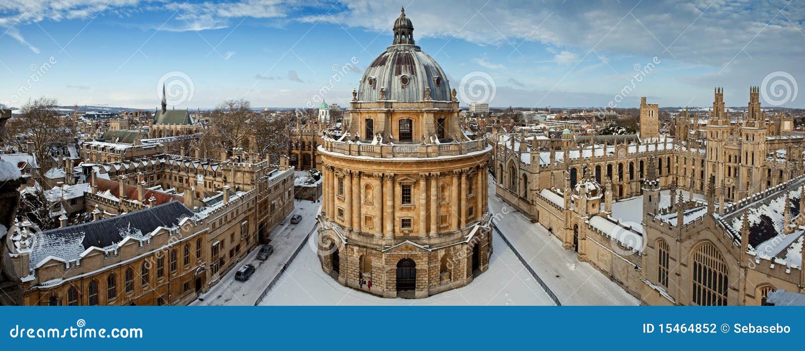 Panoramic view of Oxford stock photo. Image of facade - 15464852