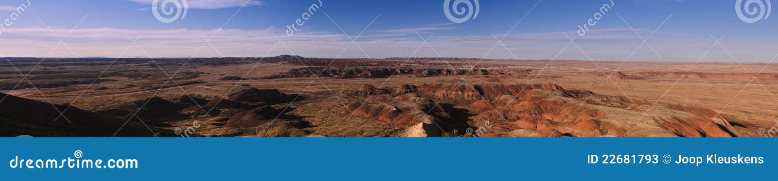 Panoramic View of the Painted Desert Stock Image - Image of horizontal ...