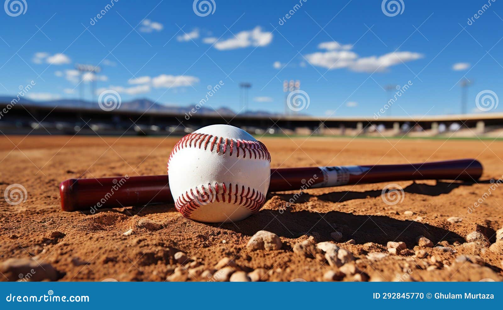A Panoramic View of a Perfectly Manicured Baseball.UHD Wallpaper Stock ...