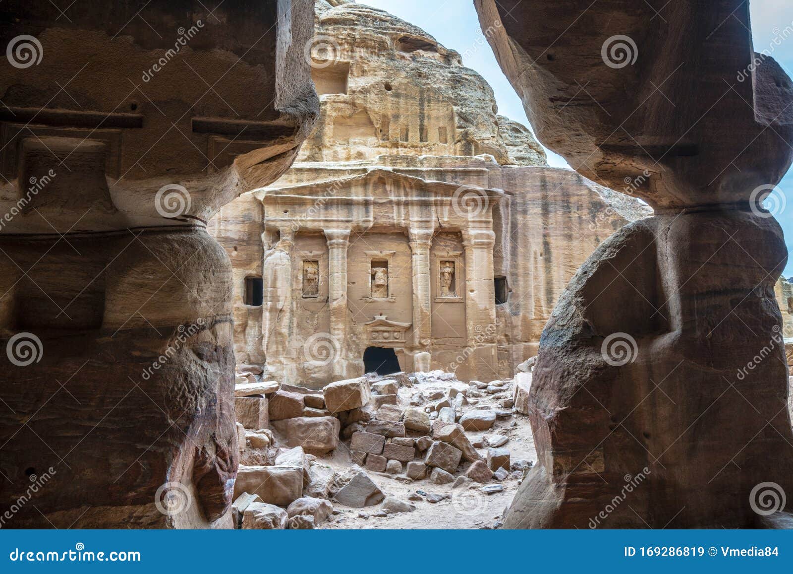 Panoramic View of Petra, Unesco Archeological Site, Jordan Editorial ...
