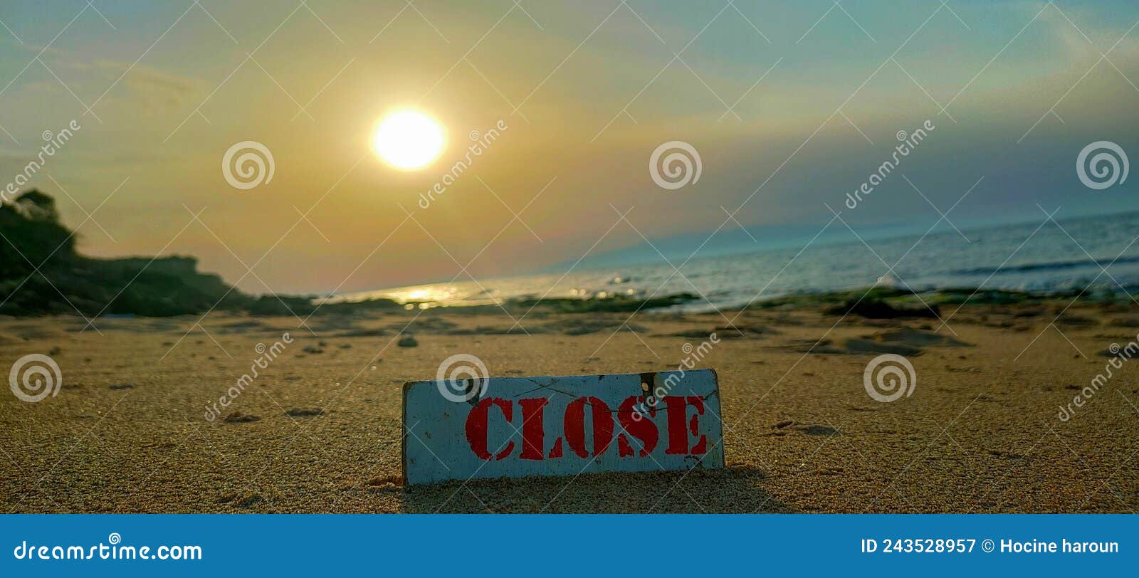 The word Close stock image. Image of beach, morning - 243528957