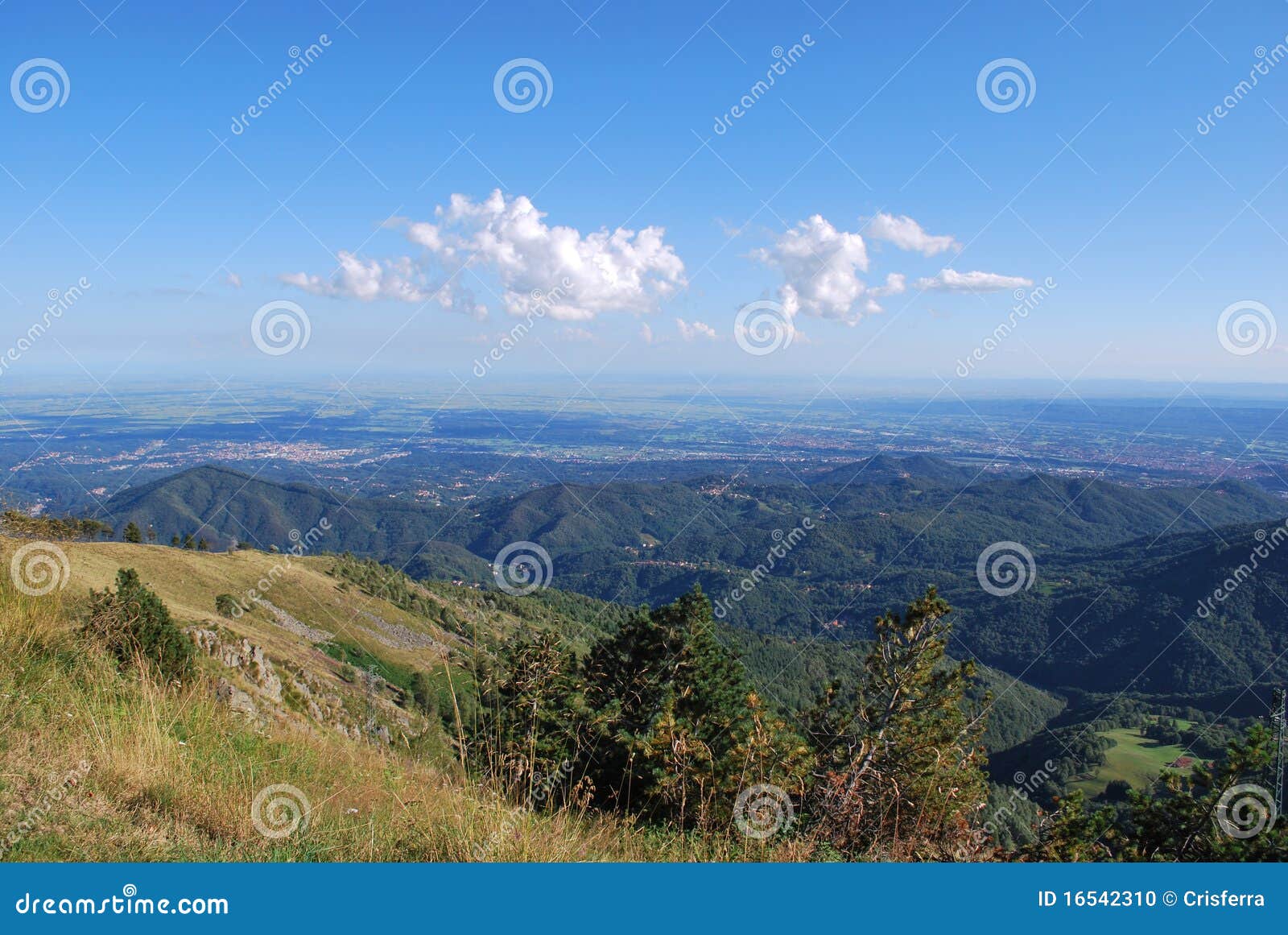 Panoramic View on Po Valley Stock Photo - Image of scenery, green: 16542310