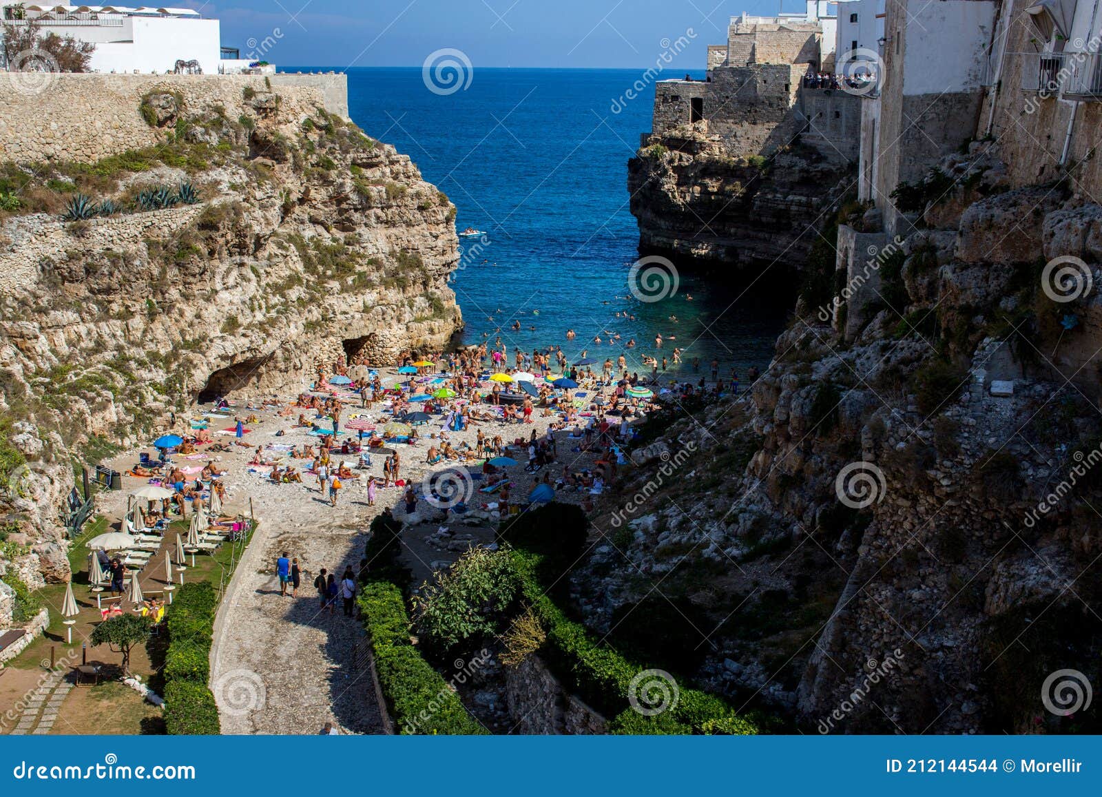 Panoramic View Polignano a Mare, Apulia Editorial Stock Image - Image ...
