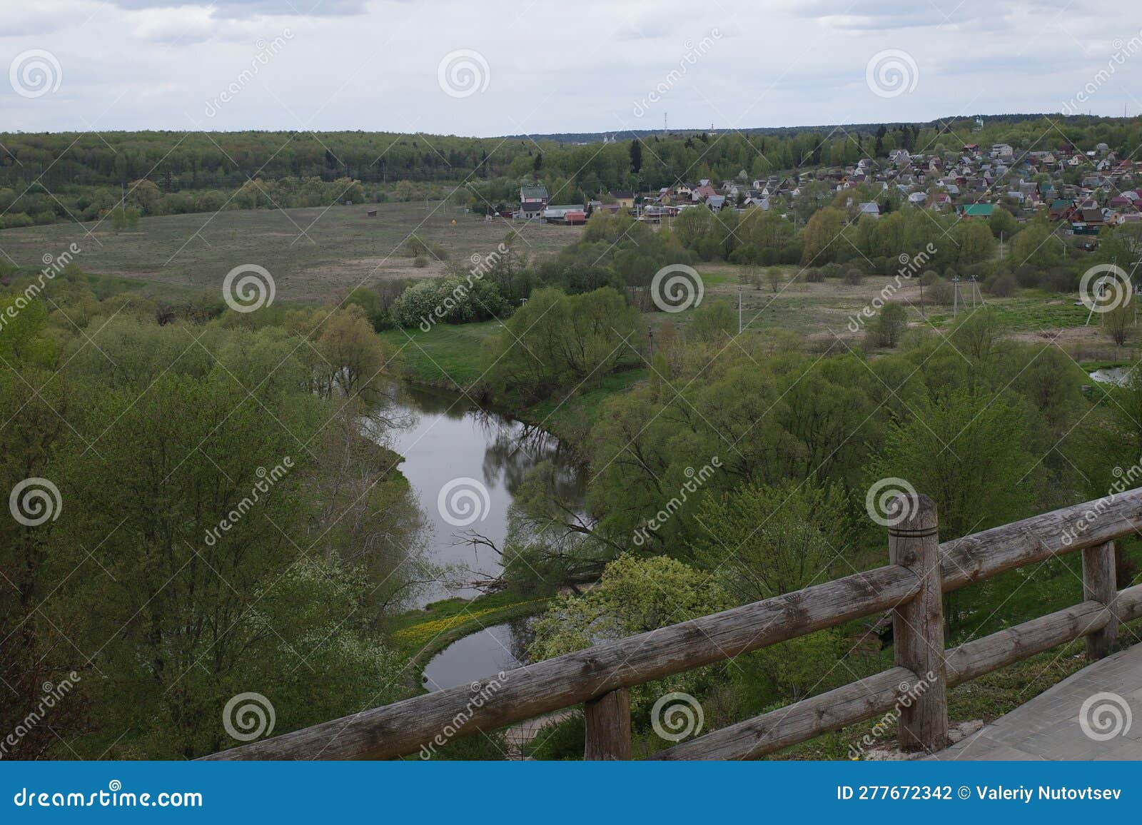 Panoramic View of the Provincial Town from the Hill. Editorial ...