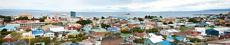 Panoramic View of Punta Arenas, Chile Stock Photo - Image of buildings ...