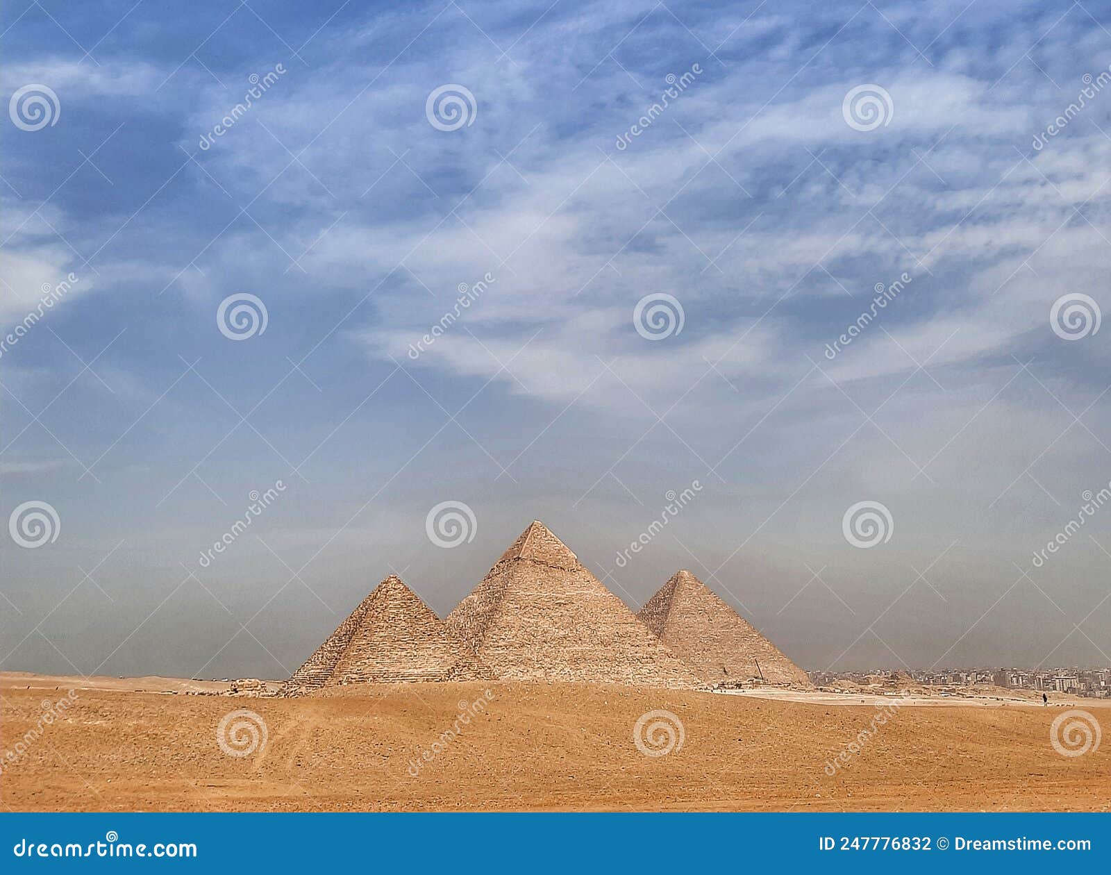 Panoramic view of Pyramid stock photo. Image of plateau - 247776832