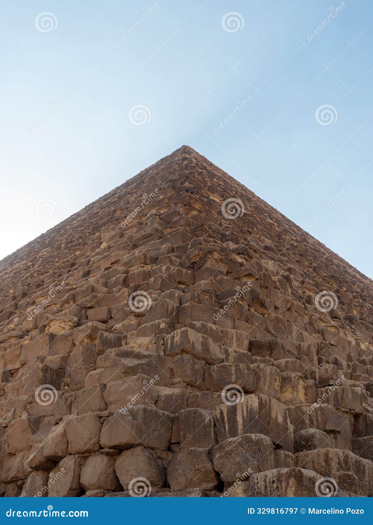 Panoramic View Pyramid of Giza in El Cairo Egypt Stock Image - Image of ...