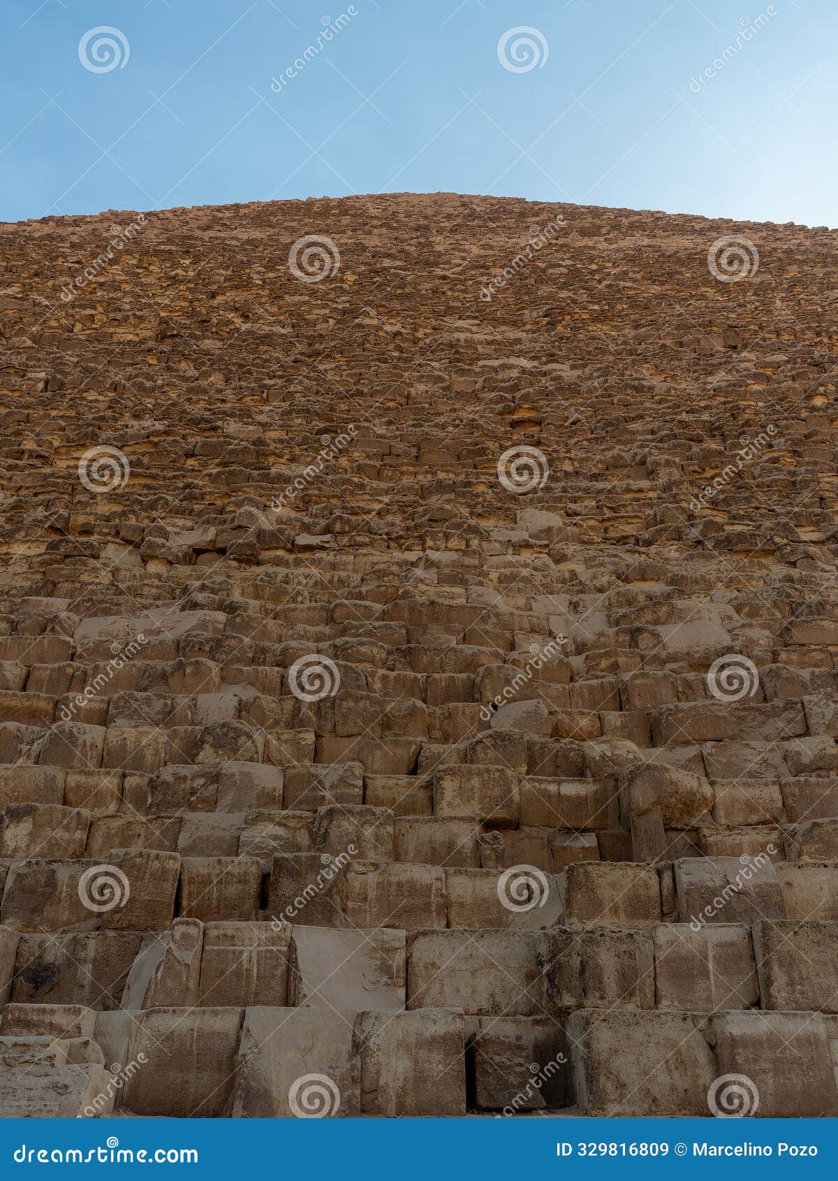 Panoramic View Pyramid of Giza in El Cairo Egypt Stock Image - Image of ...