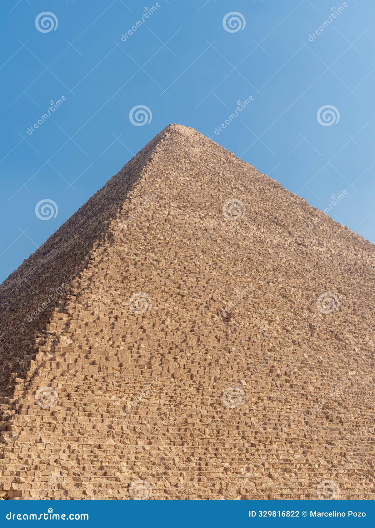 Panoramic View Pyramid of Giza in El Cairo Egypt Stock Photo - Image of ...