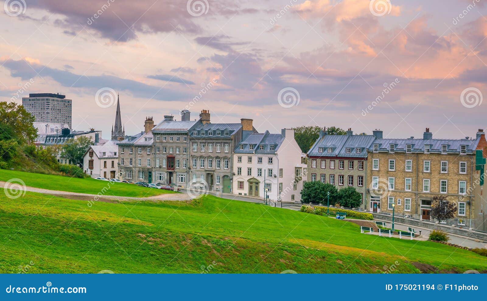 Panoramic View of Quebec City Skyline, Canada Stock Photo - Image of ...