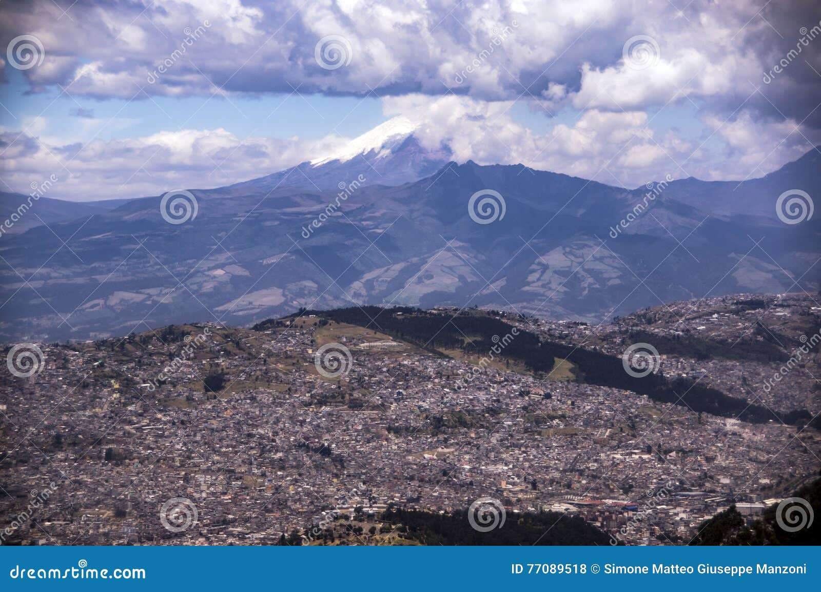 Panoramic View of Quito, Ecuador Stock Photo - Image of city, americas ...