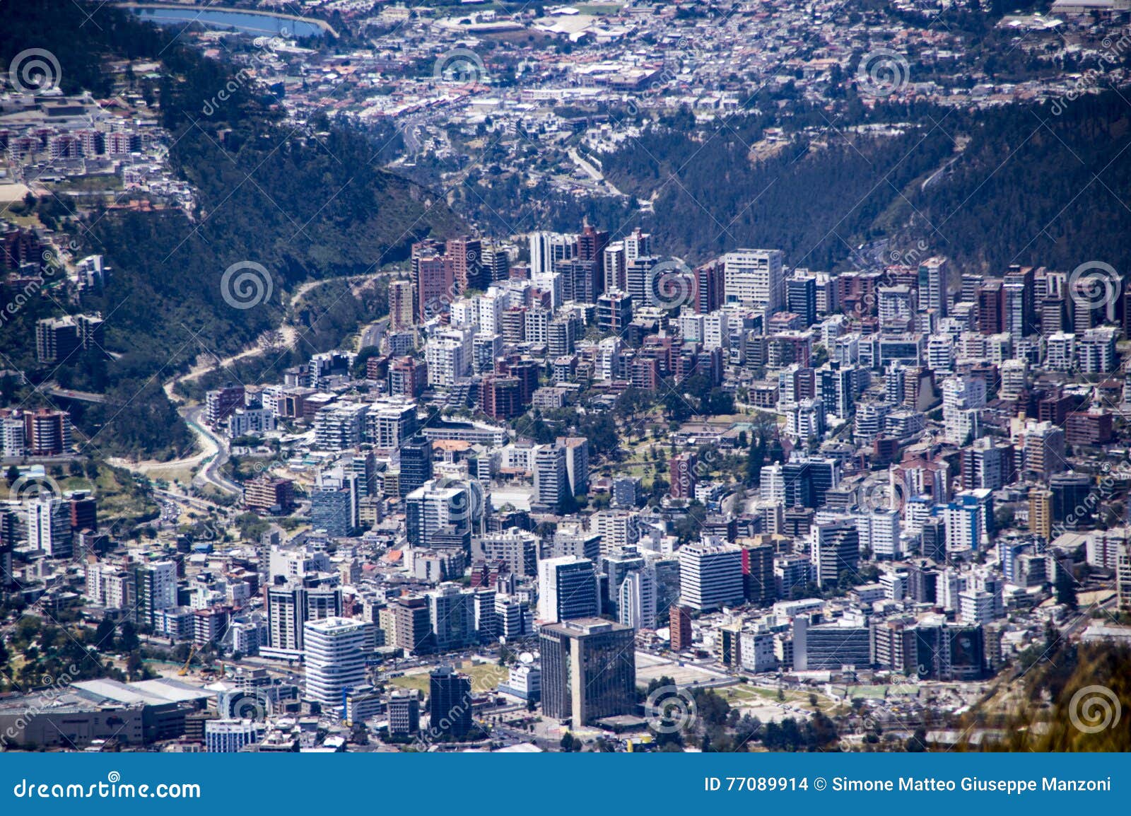 Panoramic View of Quito, Ecuador Stock Photo - Image of andean ...