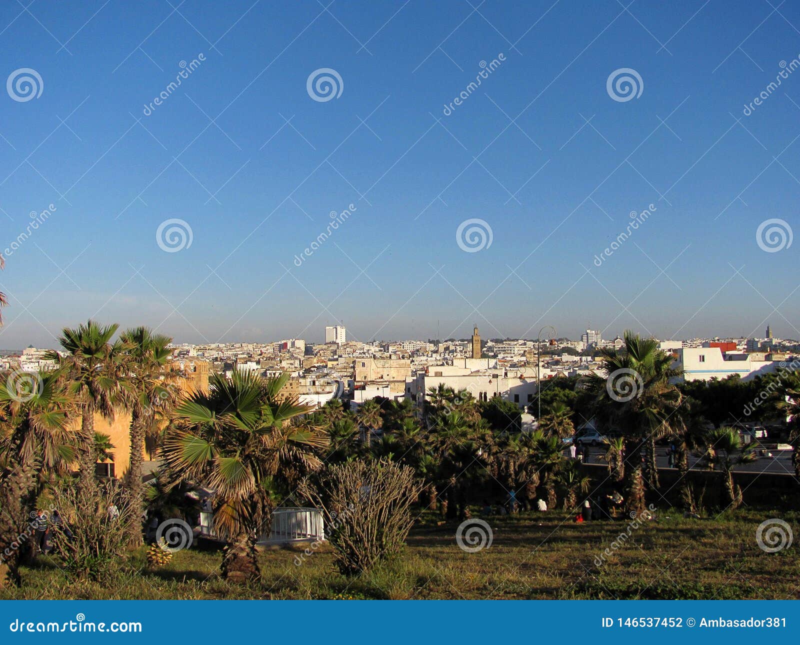 Panoramic View of Rabat City Capital Morocco Stock Photo - Image of ...