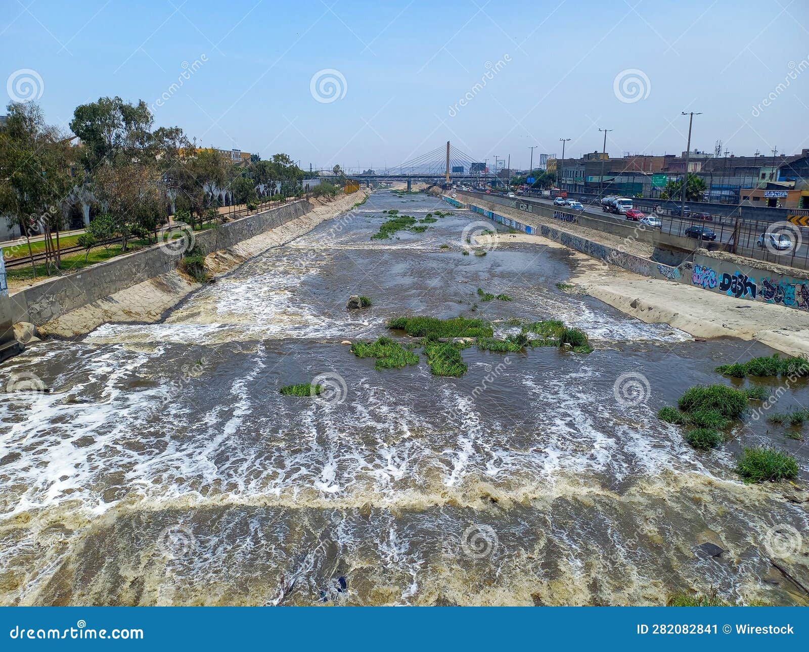 Panoramic View of the Rimac River, Peru. Editorial Photo - Image of ...