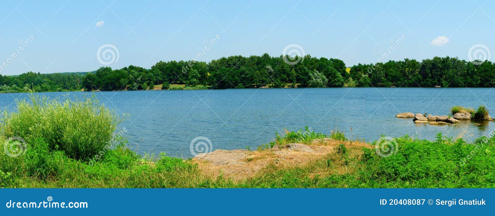 Panoramic View of the River, Beautiful Scenery Stock Image - Image of ...