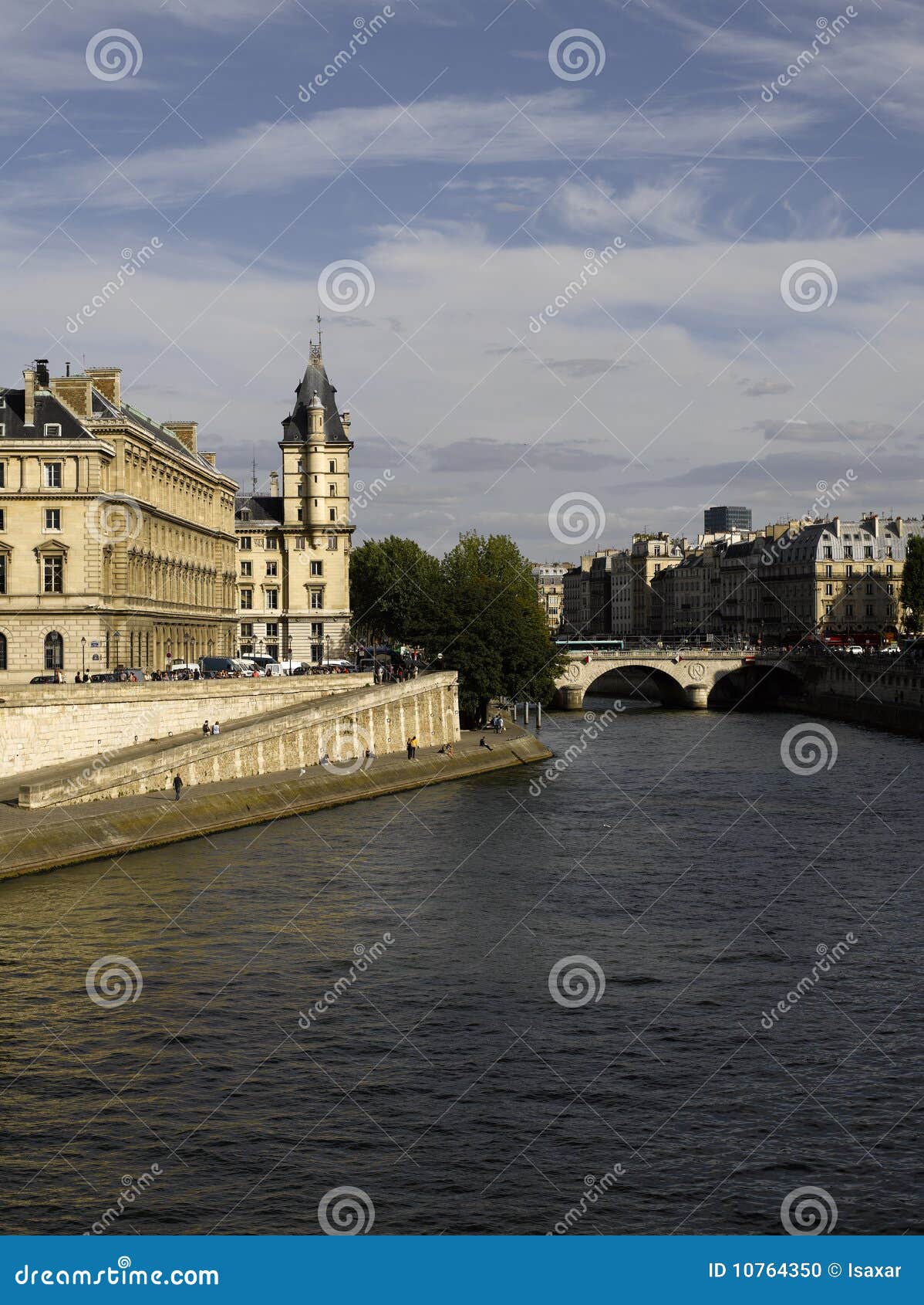 Panoramic View of River SEINE Pont Neuf Bridge Stock Photo - Image of ...