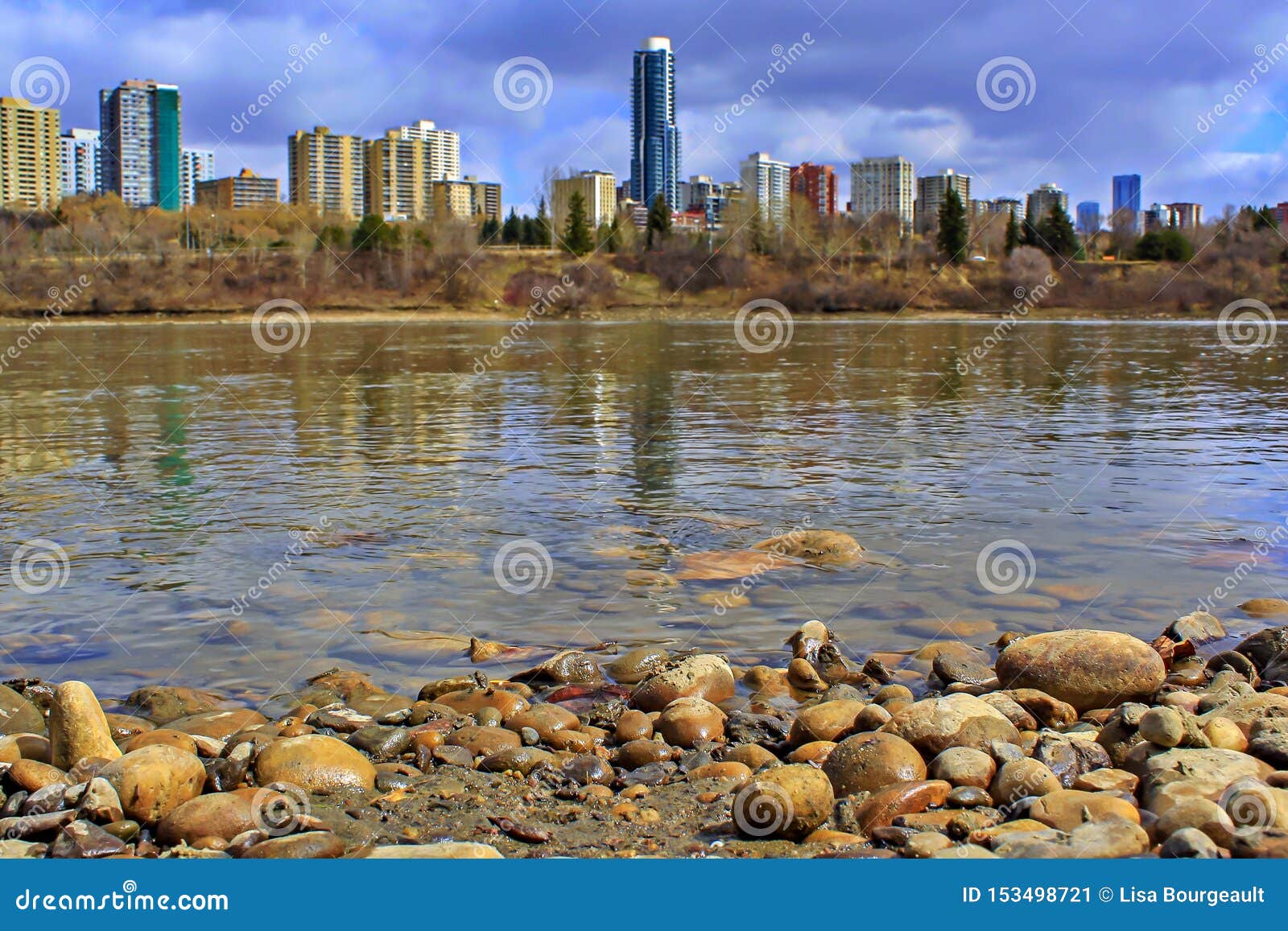 Panoramic Edmonton River Valley Skyline Stock Image - Image of alberta ...