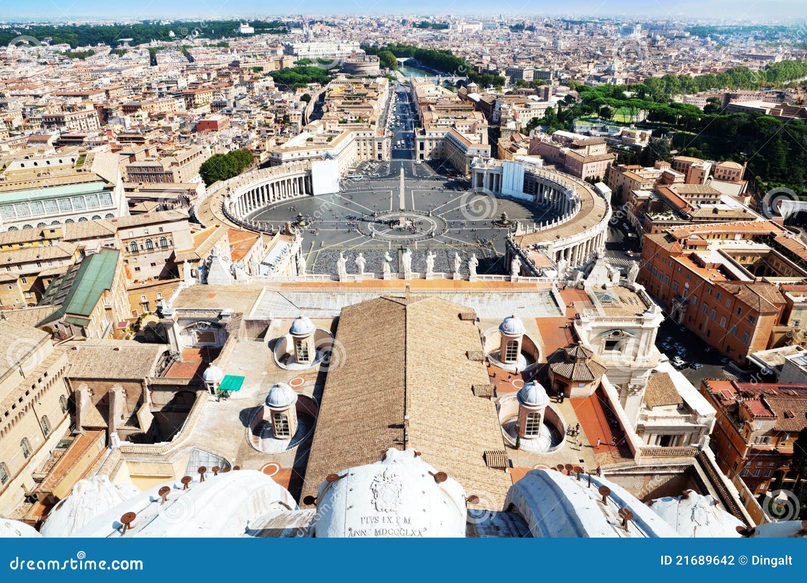 Panoramic view of Rome stock photo. Image of catholicism - 21689642