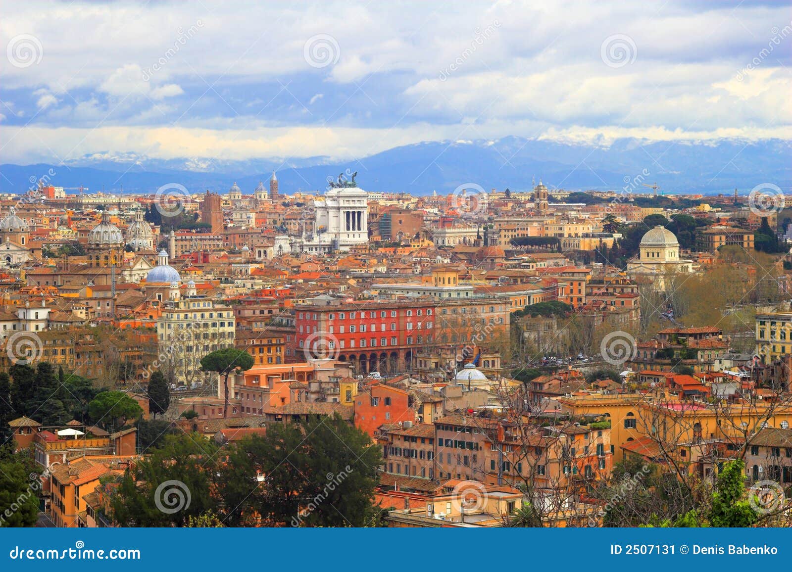 Panoramic View of Rome, Italy Stock Image - Image of house, square: 2507131