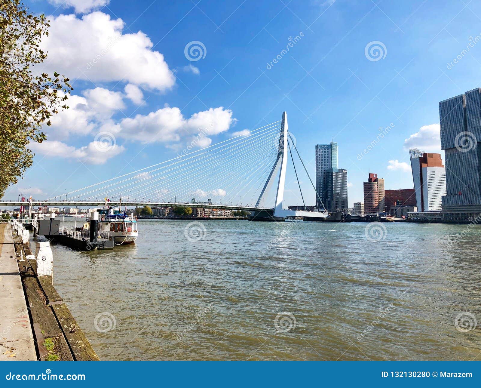 Panoramic View of Rotterdam Editorial Image - Image of europe, european ...