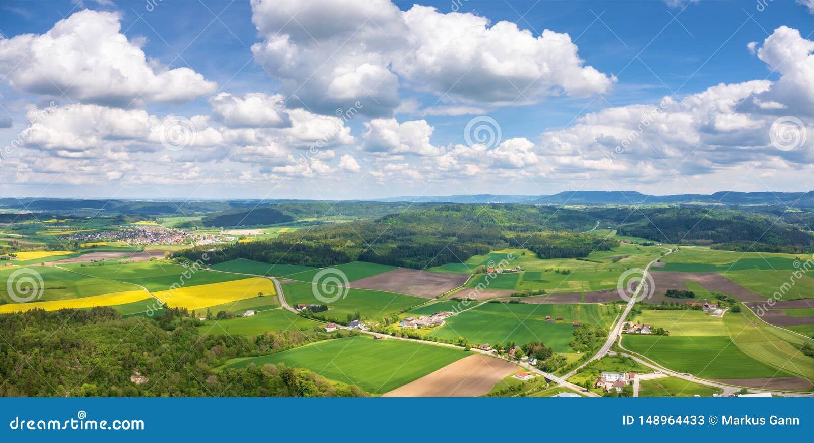 Panoramic View at Rottweil Germany Stock Image - Image of scenery ...