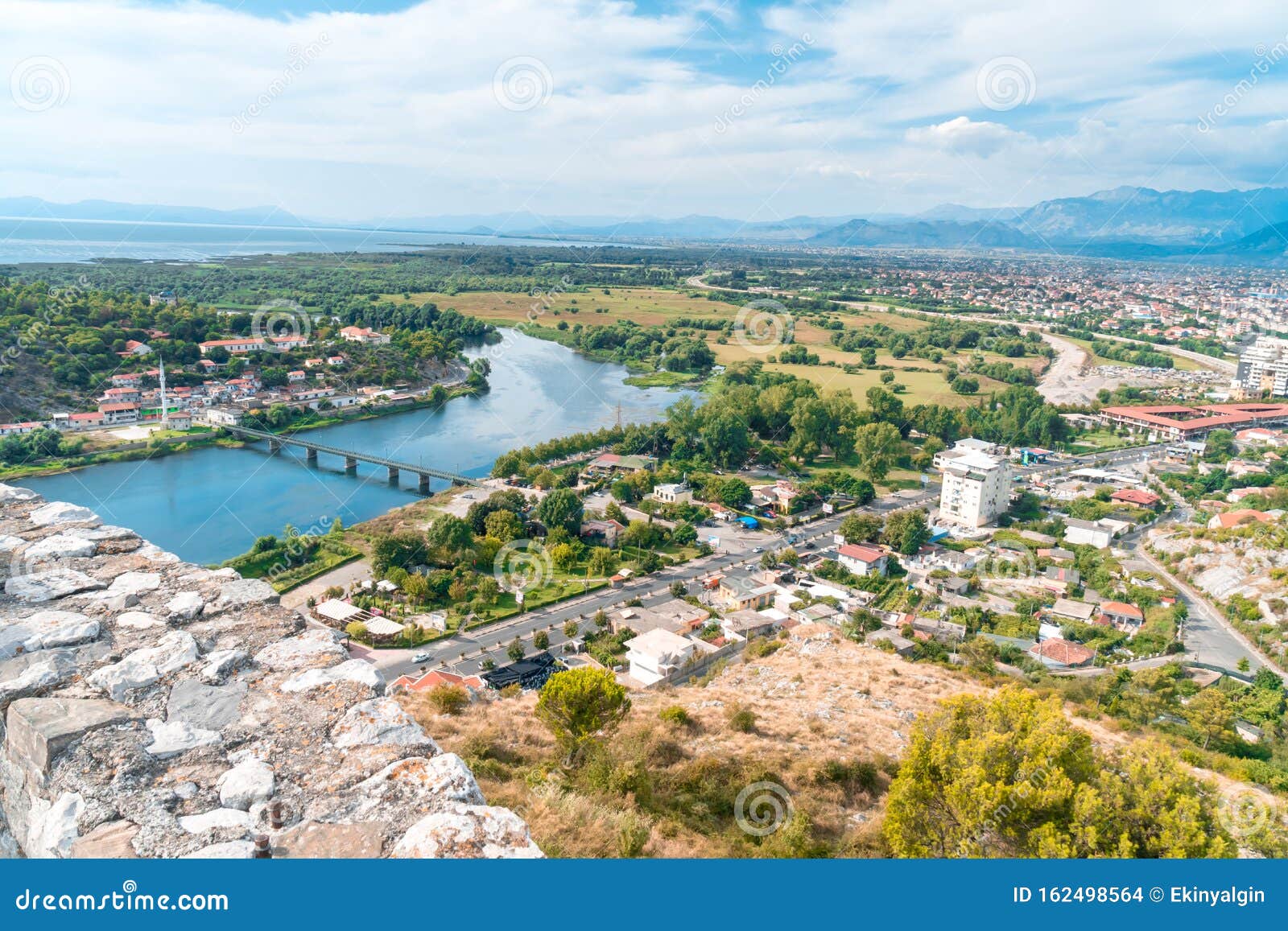 Panoramic View of Rozafa Castle Stock Photo - Image of freshness ...
