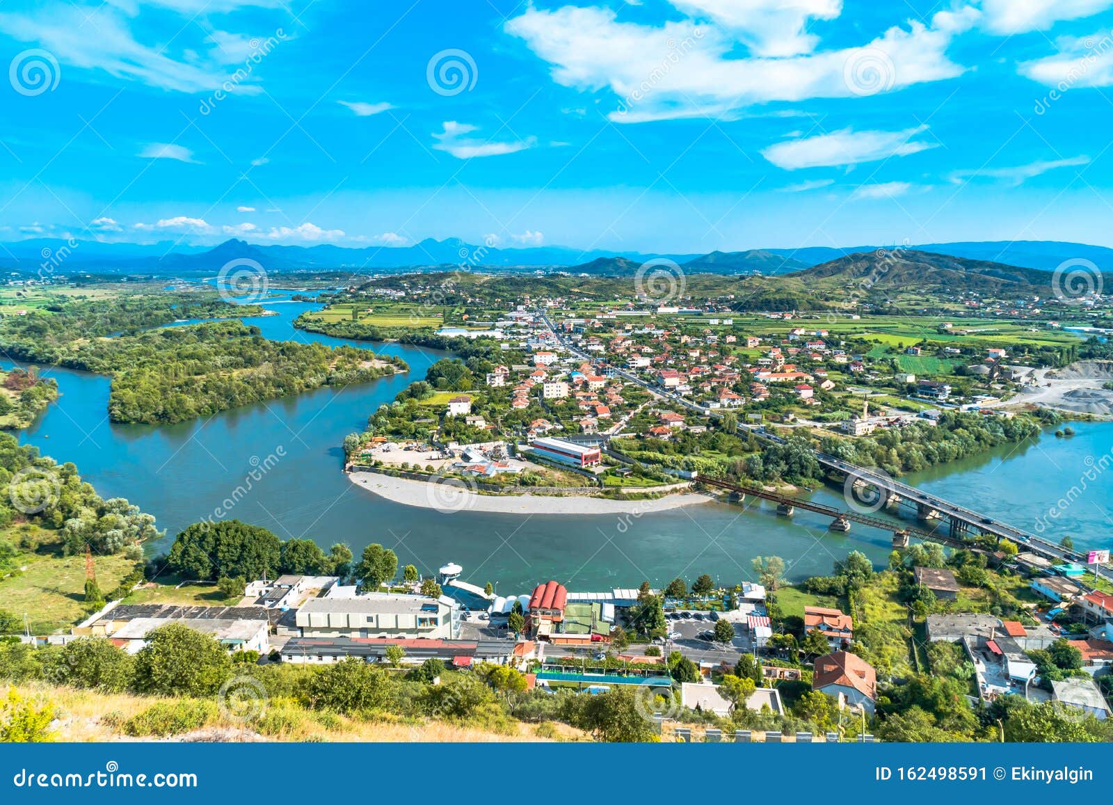 Panoramic View of Rozafa Castle Stock Image - Image of nature ...