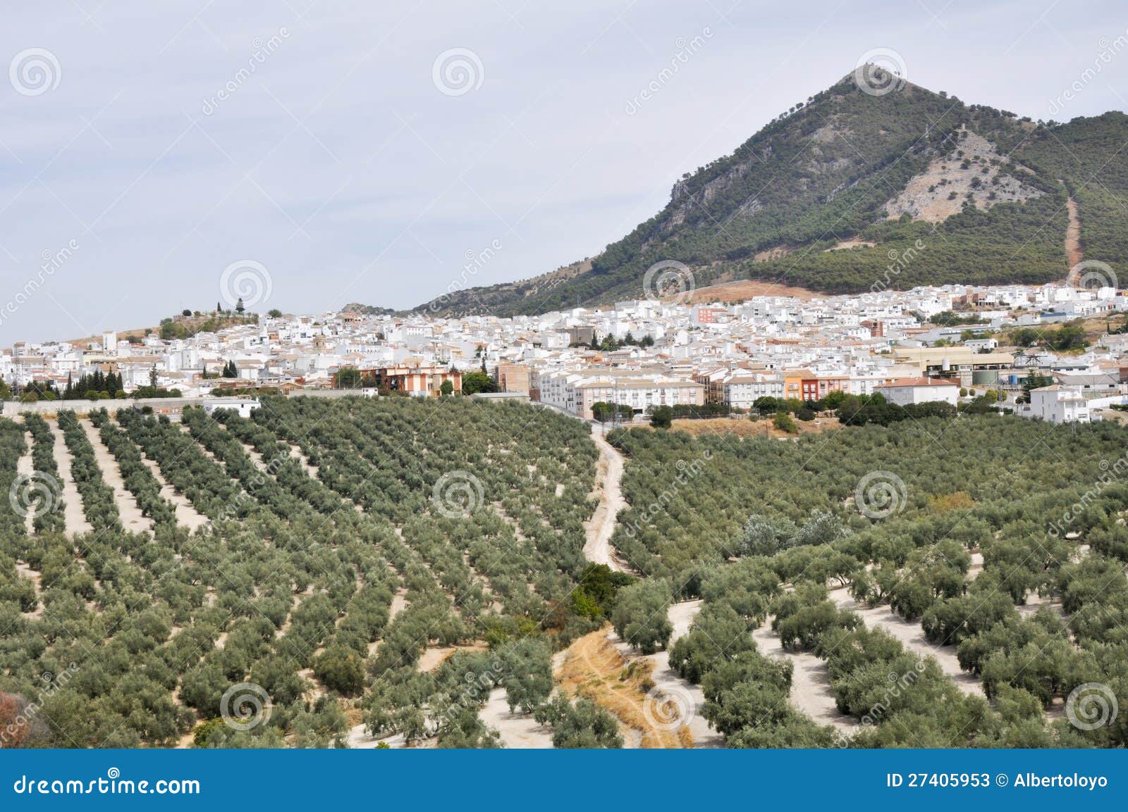Panoramic View of Rute, Cordoba Stock Image - Image of picturesque ...