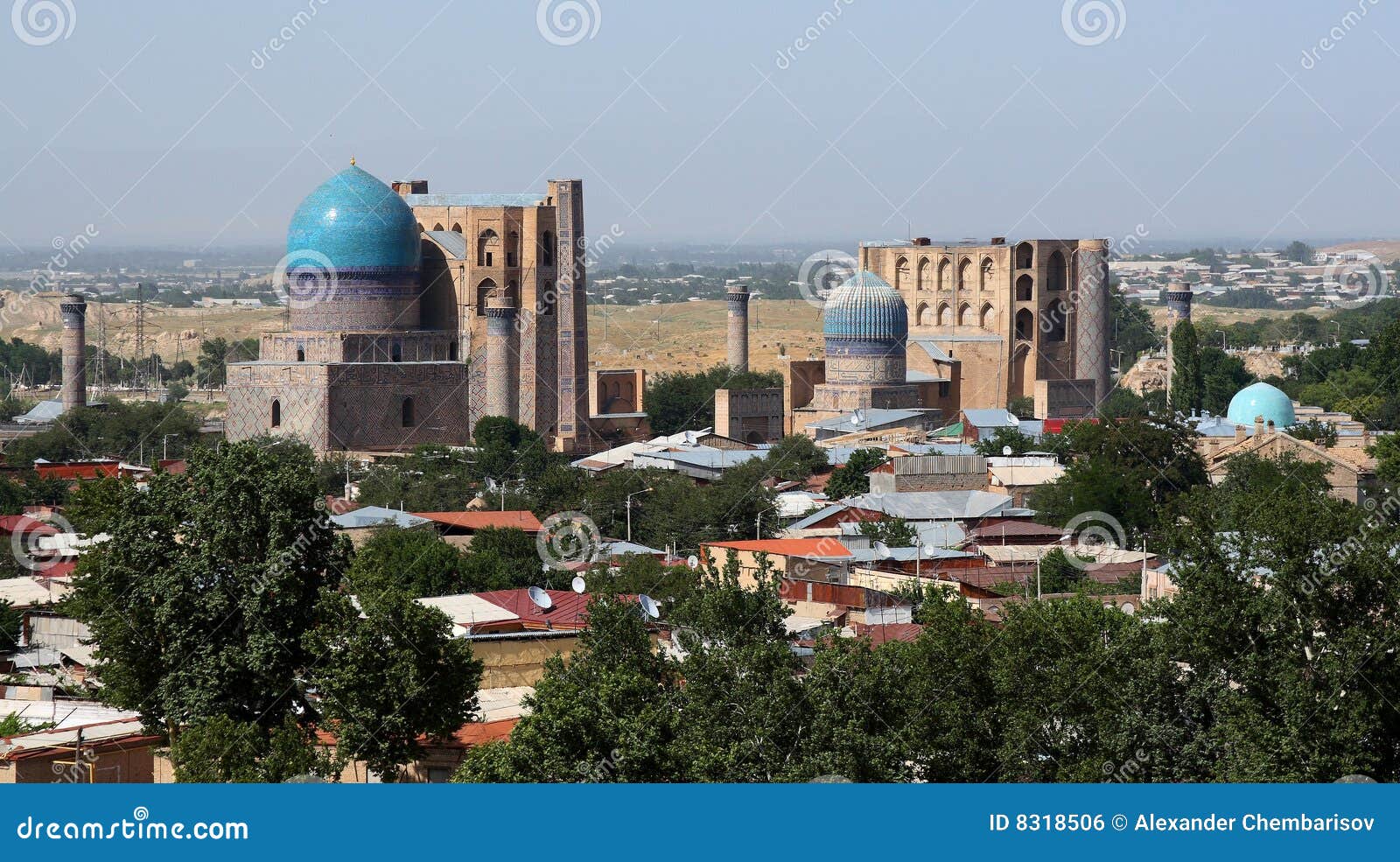 Panoramic View of Samarkand Stock Photo - Image of history, silk: 8318506