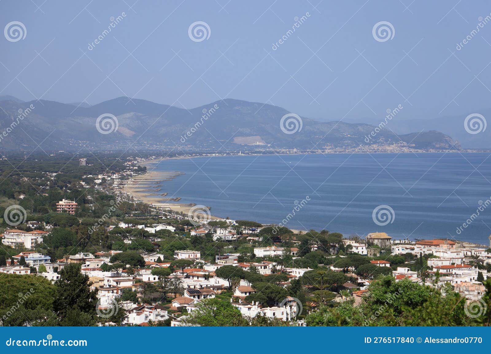 Panoramic View of San Felice Circeo Stock Photo - Image of circeo ...