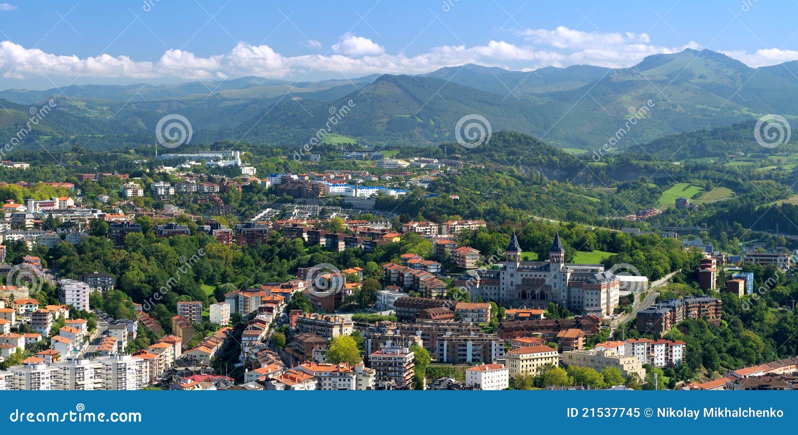 Panoramic View of San Sebastian Stock Image - Image of ecology, capital ...