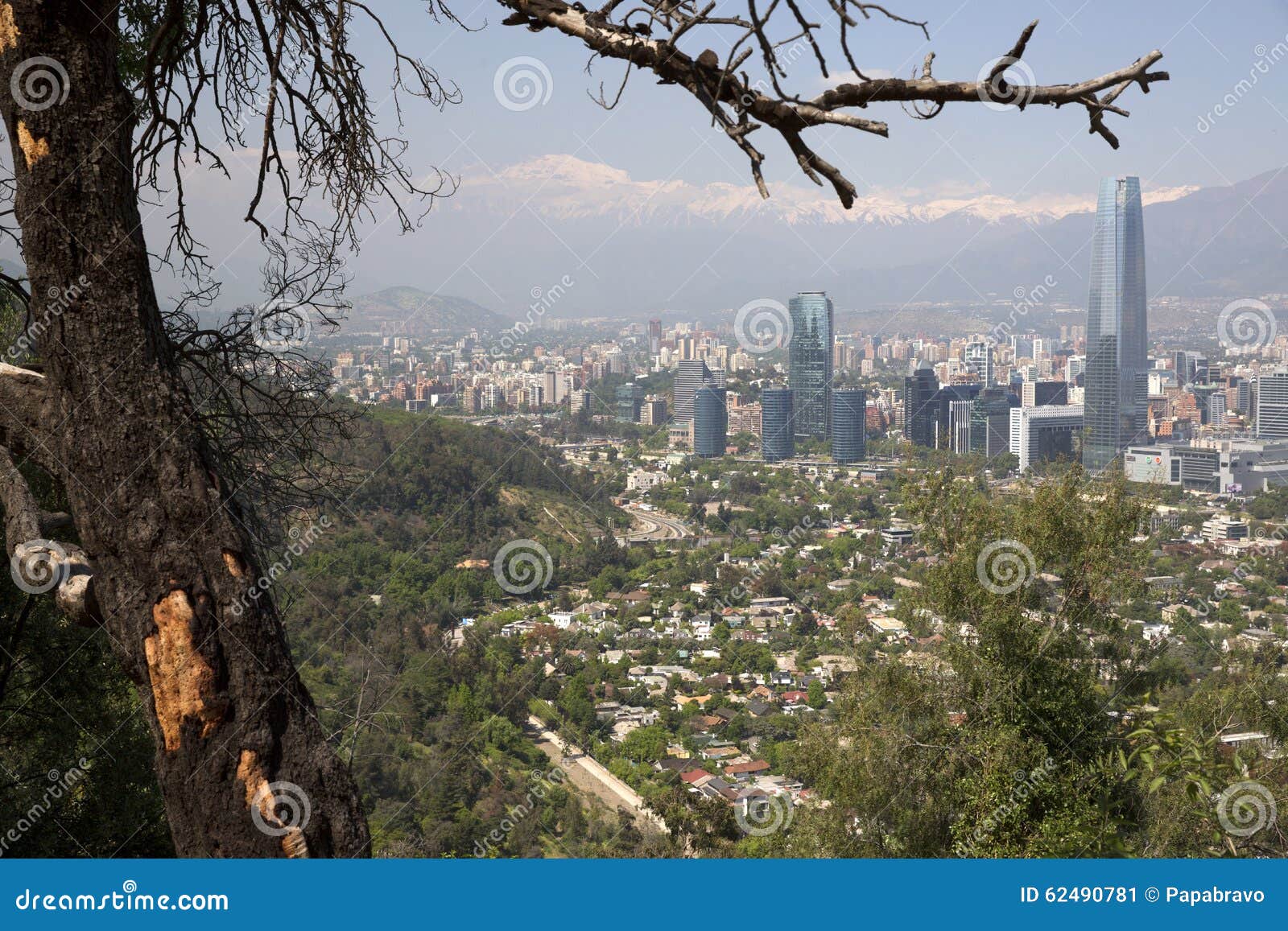 Panoramic View of Santiago De Chile Editorial Photo - Image of building ...