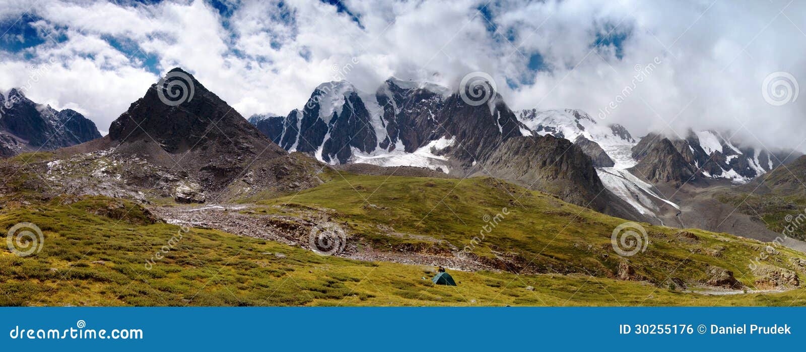 Panoramic View of Savlo Rock Face - Altai Range Stock Photo - Image of ...