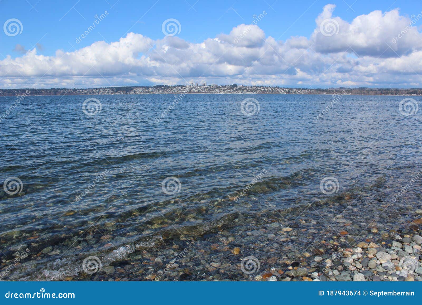 A Panoramic View of Semiahmoo Bay Stock Photo - Image of north ...