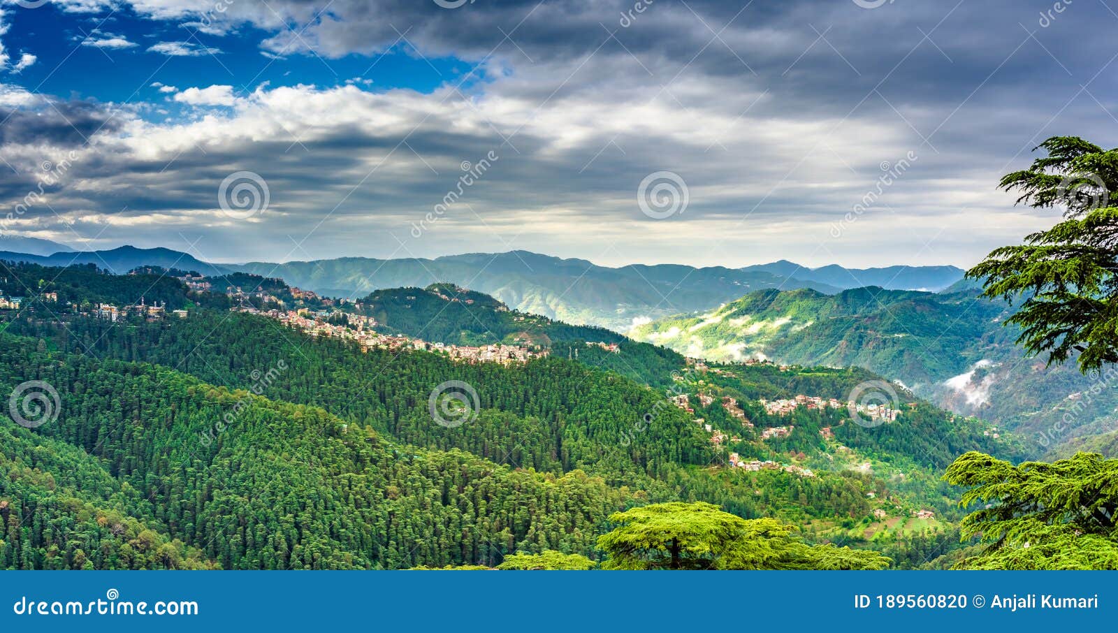Shimla stock photo. Image of landscape, himalaya, himachal - 189560820