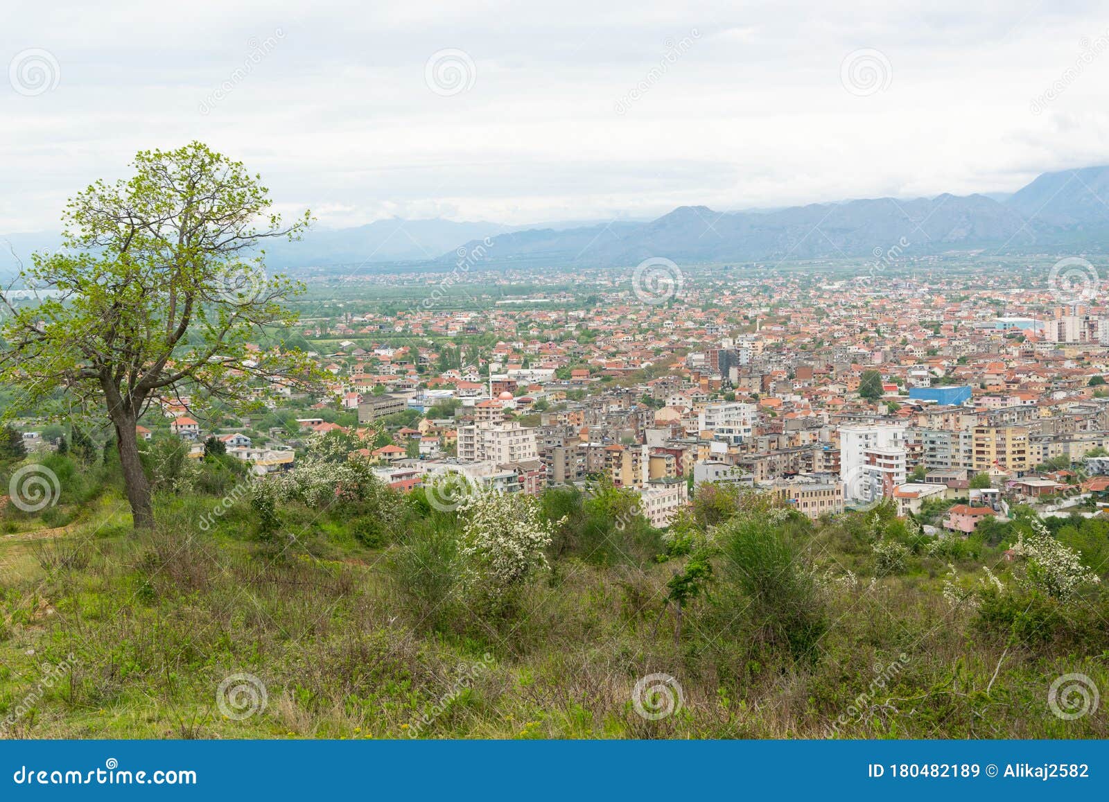Panoramic View of Shkoder City, Albania. Exploring Concept Stock Image ...