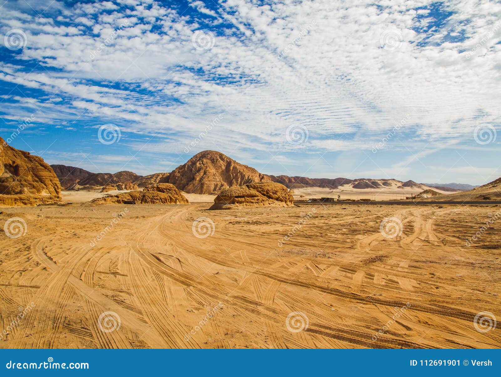 Panoramic View of Sinai Desert, Egypt Stock Image - Image of place ...