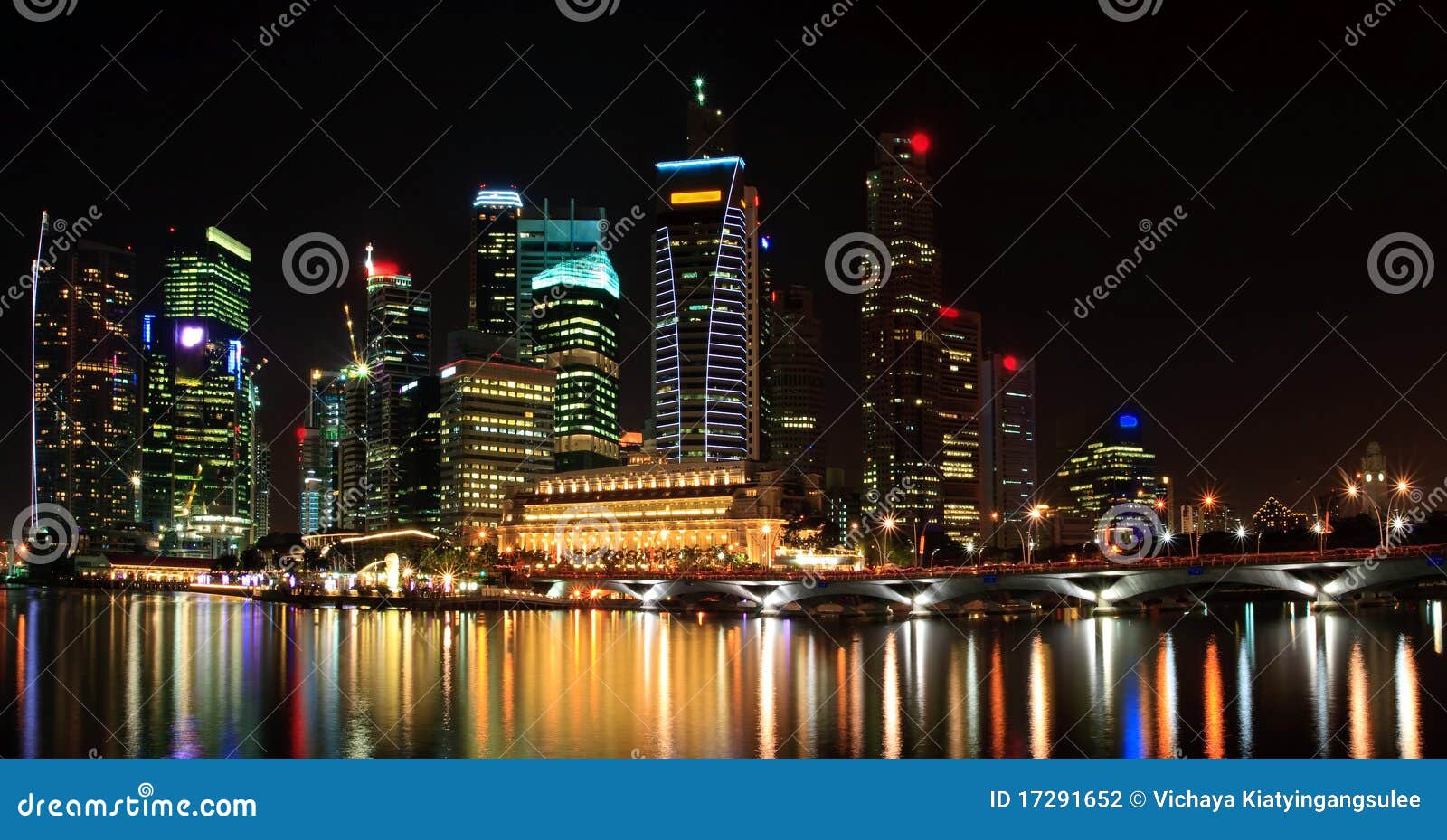 Panoramic View of Skyscraper in Singapore Stock Photo - Image of modern ...