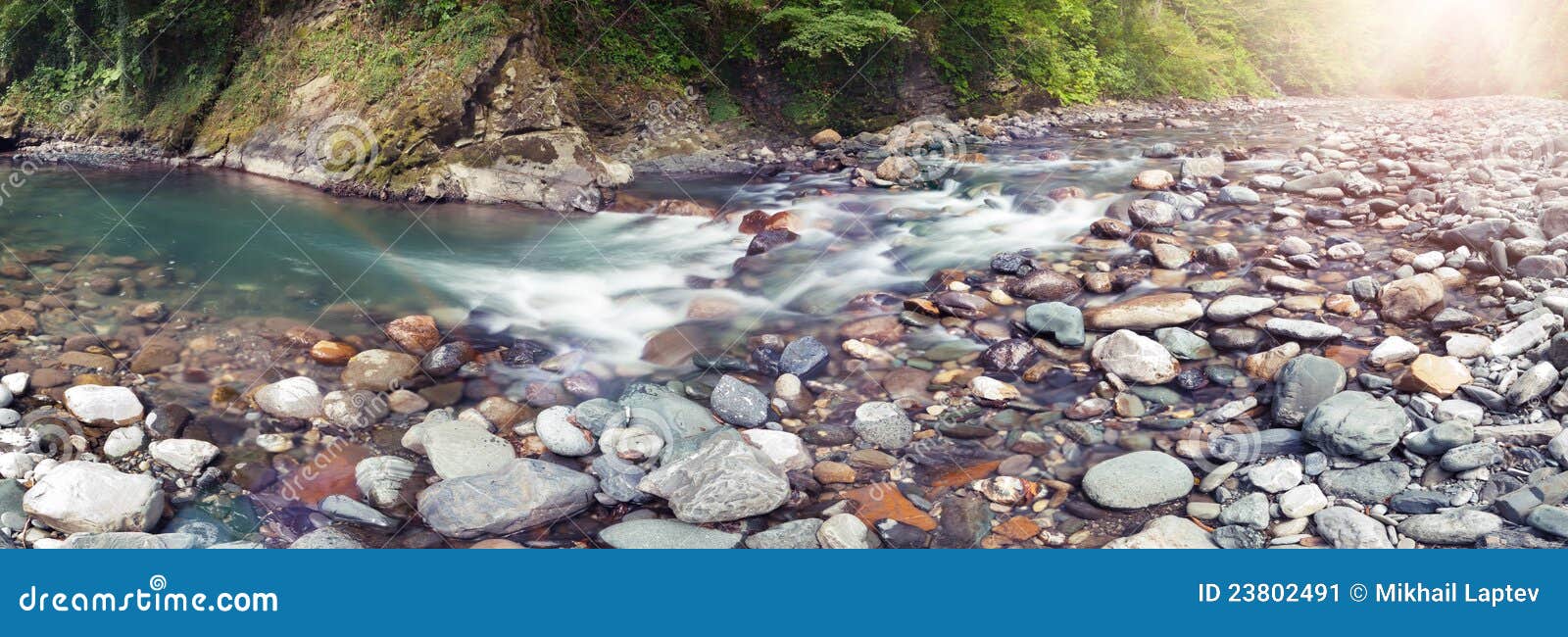 Panoramic View of Sochi River Stock Image - Image of greenery ...
