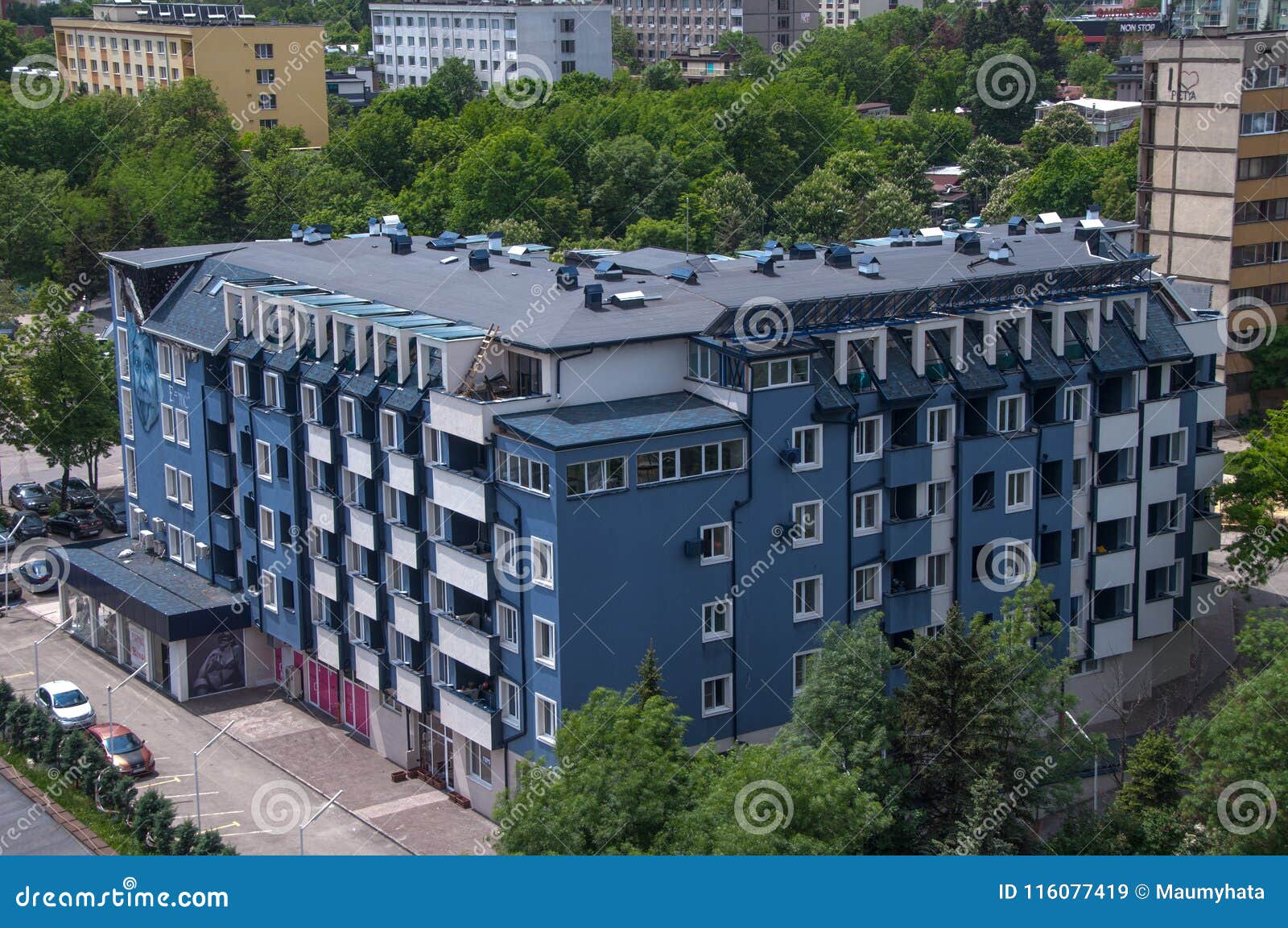 Panoramic View of Sofia City Editorial Stock Image - Image of skyline ...